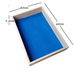 Montessori Educational Wooden Activity Sand Tray, Writing Sand Therapy ...