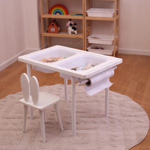 Montessori Activity Table for Toddlers and Preschoolers, Wooden Kids ...