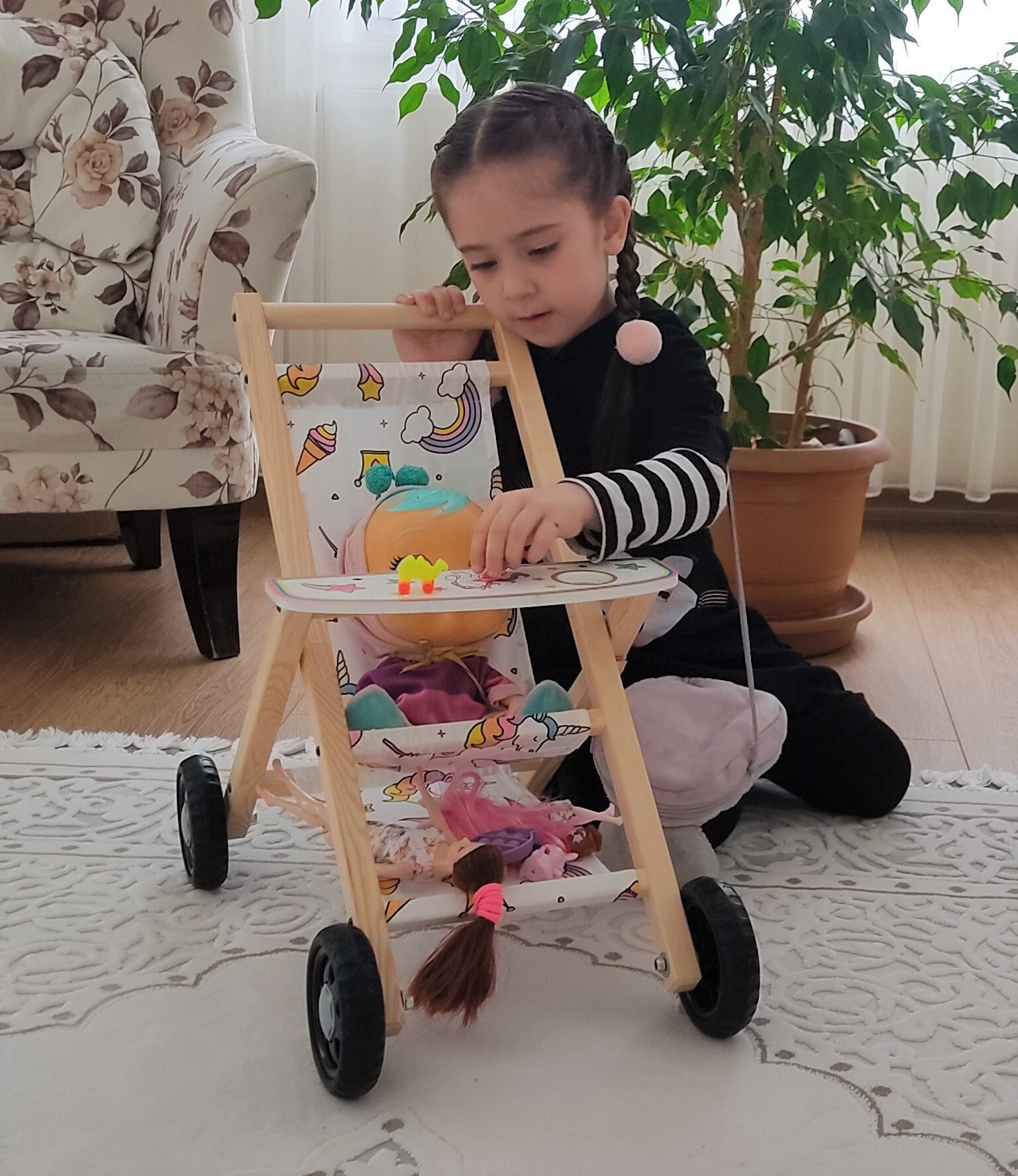 Boy Baby Doll Stroller