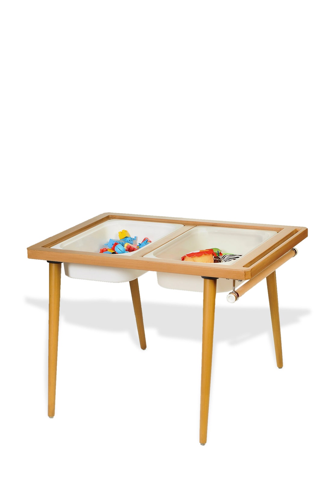 Brown Activity Sensory Wooden Play Table Artist Kids Drawing - Etsy