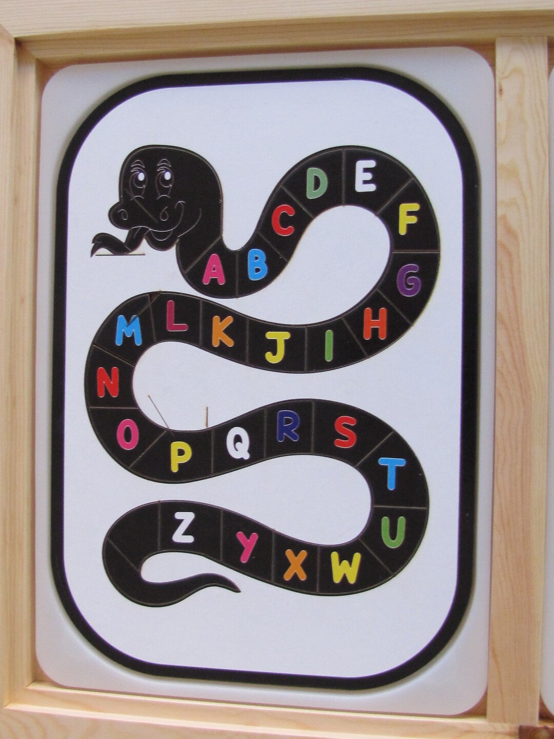 Animal & Alphabet Puzzle, Flisat Sensory Bin Insert, Educational Toy - Etsy