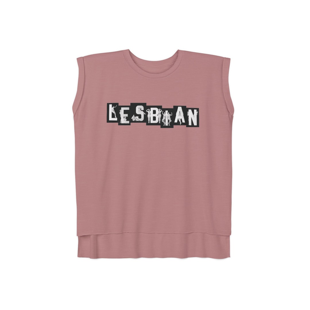 Retro Lesbian Pride Muscle Top Masc Pride Muscle Tee Vintage Photos ...