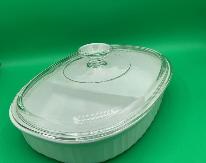Corning Ware French White Oval F-6-B Casserole Dish 1.8L & Pyrex DC 1 1 ...