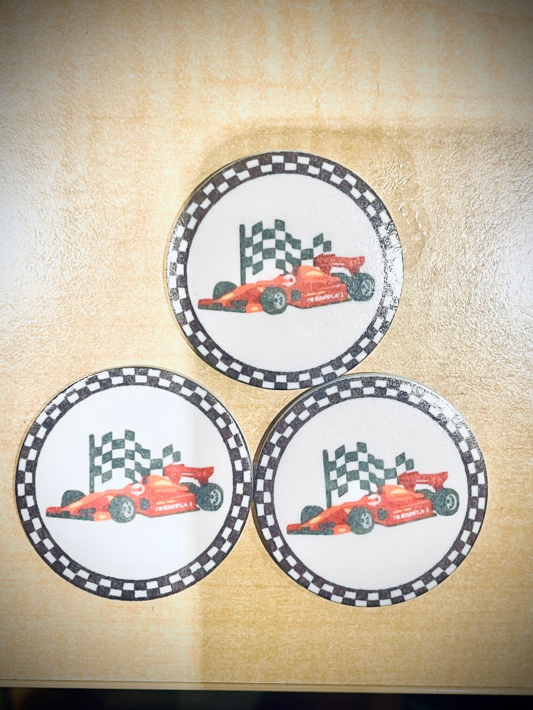F1 Sublimation Acrylic Cupcake Toppers - Etsy