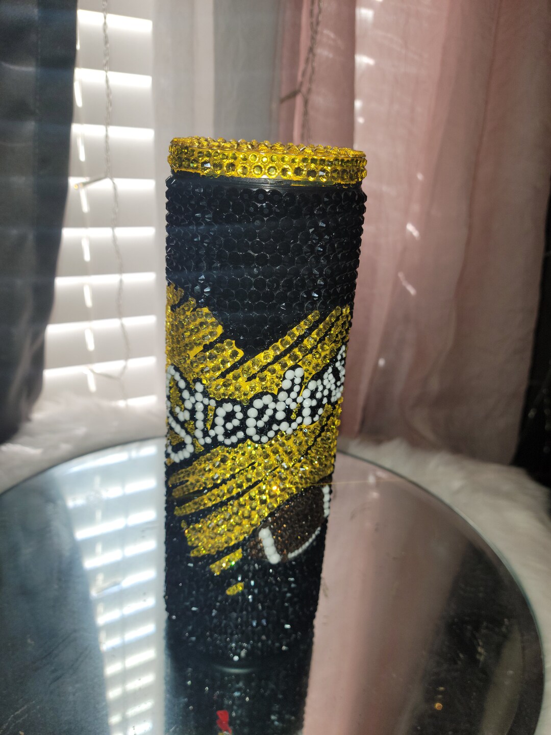 Pittsburgh Steelers 20 Oz Rhinestone Tumbler - Etsy