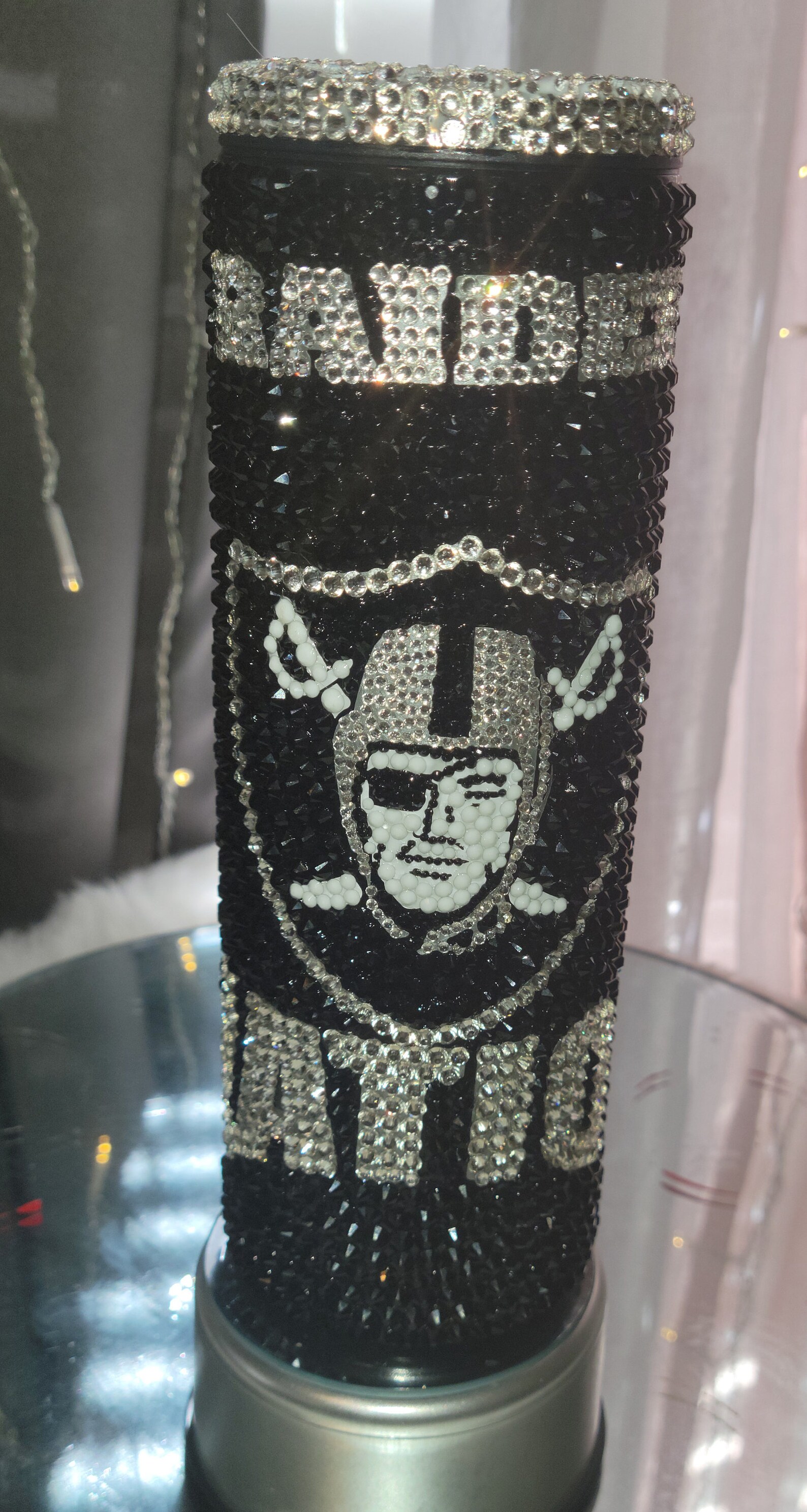 20oz Raiders Rhinestone Tumbler - Etsy