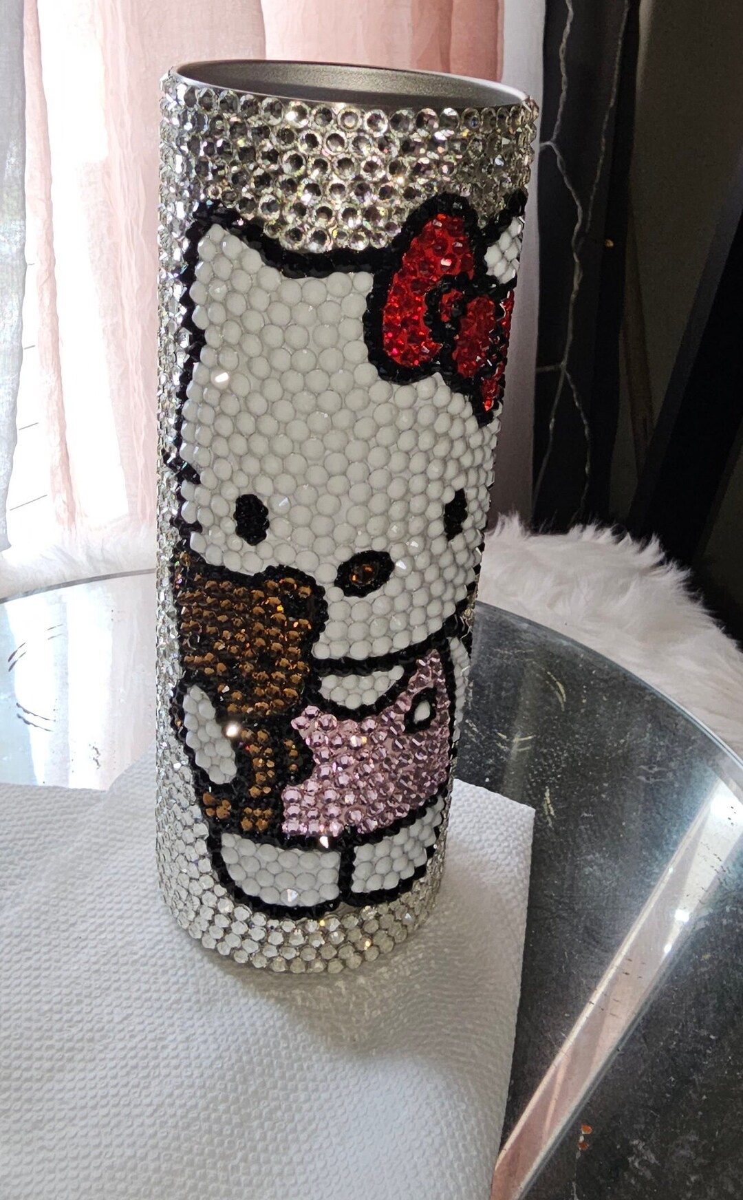20 Oz Hello Kitty Rhinestone Tumbler - Etsy