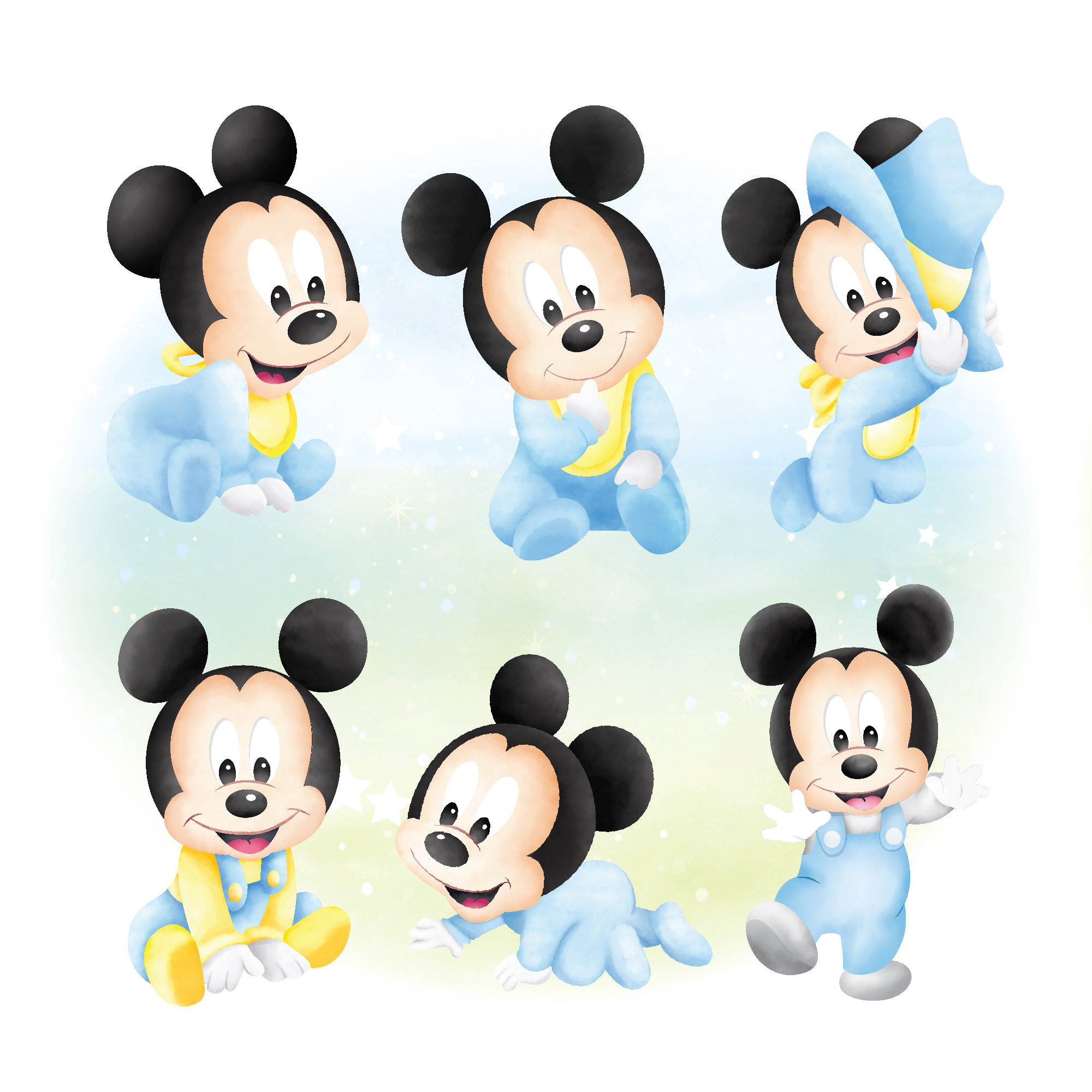 Mickey Minnie Watercolor Clipart, Cute Mickey Png, Cute Minnie Png ...