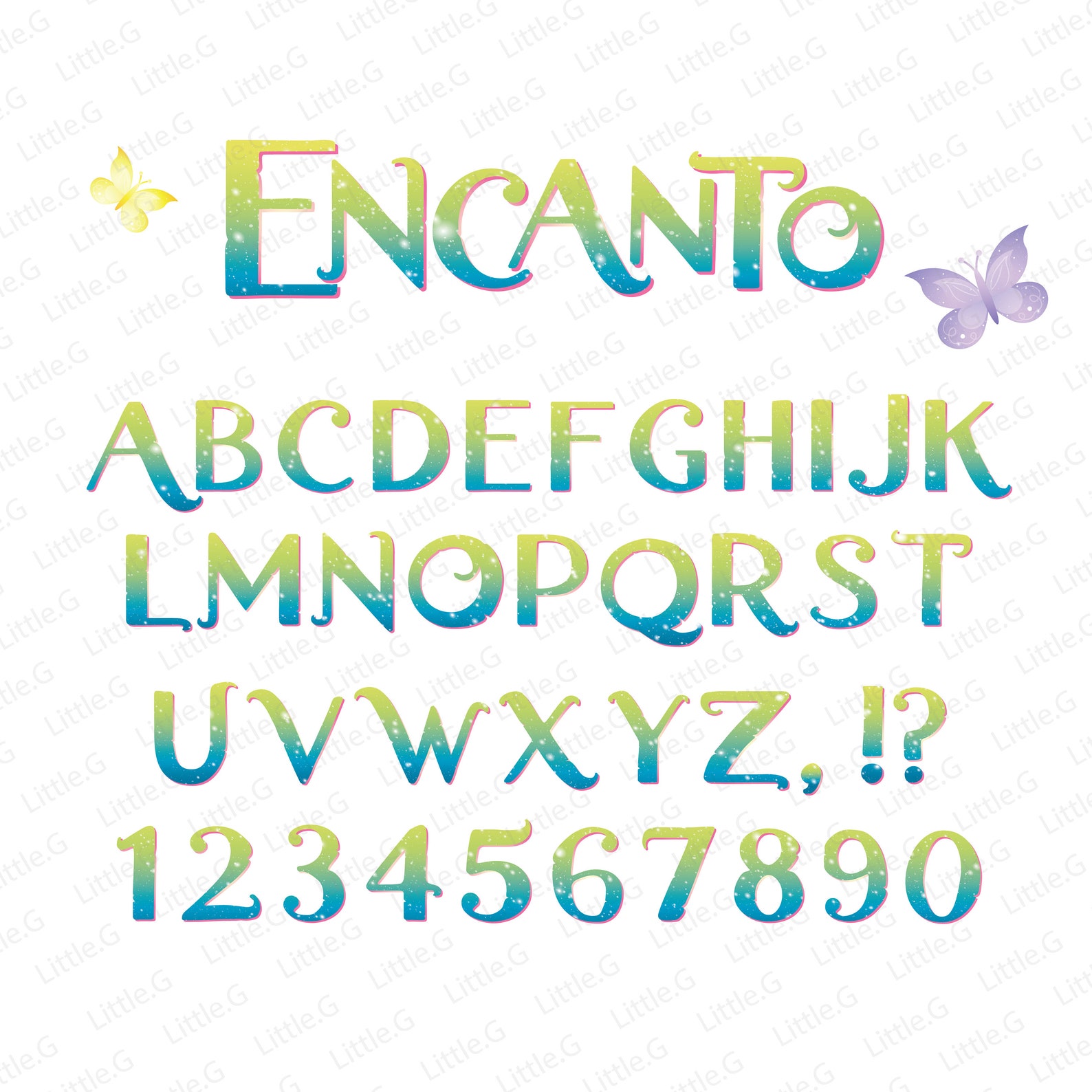 Encanto Clipart, Cute Encanto Png, Encanto Alphabet, Encanto Madrigal ...