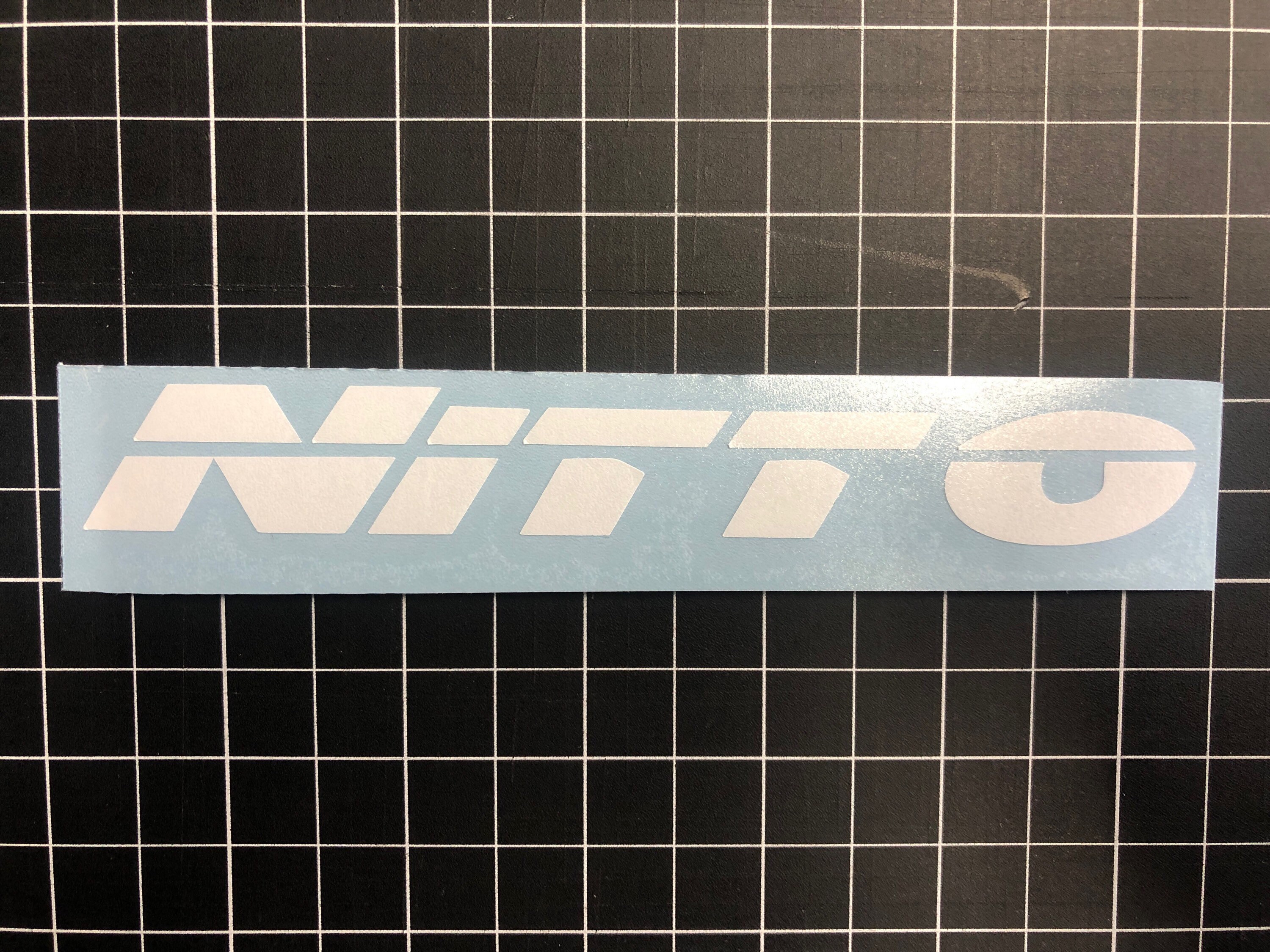 Nitto White Logo Vinyl Decal Sticker Emblem Side Stickers Car | Etsy
