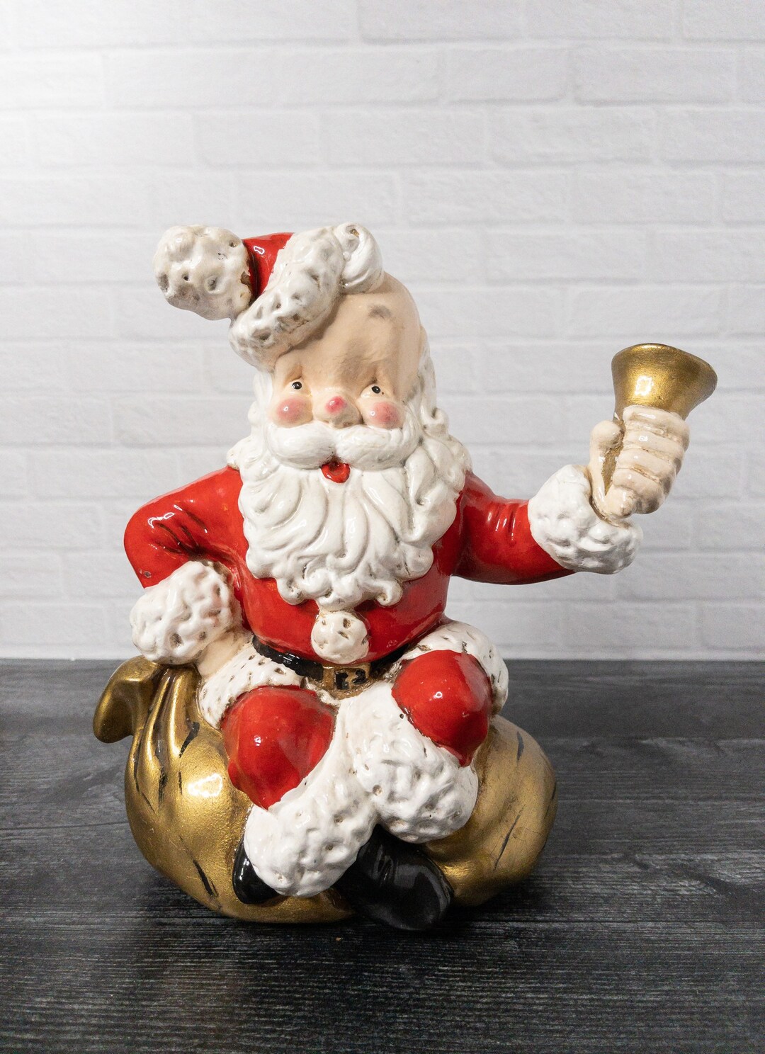 Vintage Ceramic Santa Claus | Atlantic Mold Company | Hand Painted ...