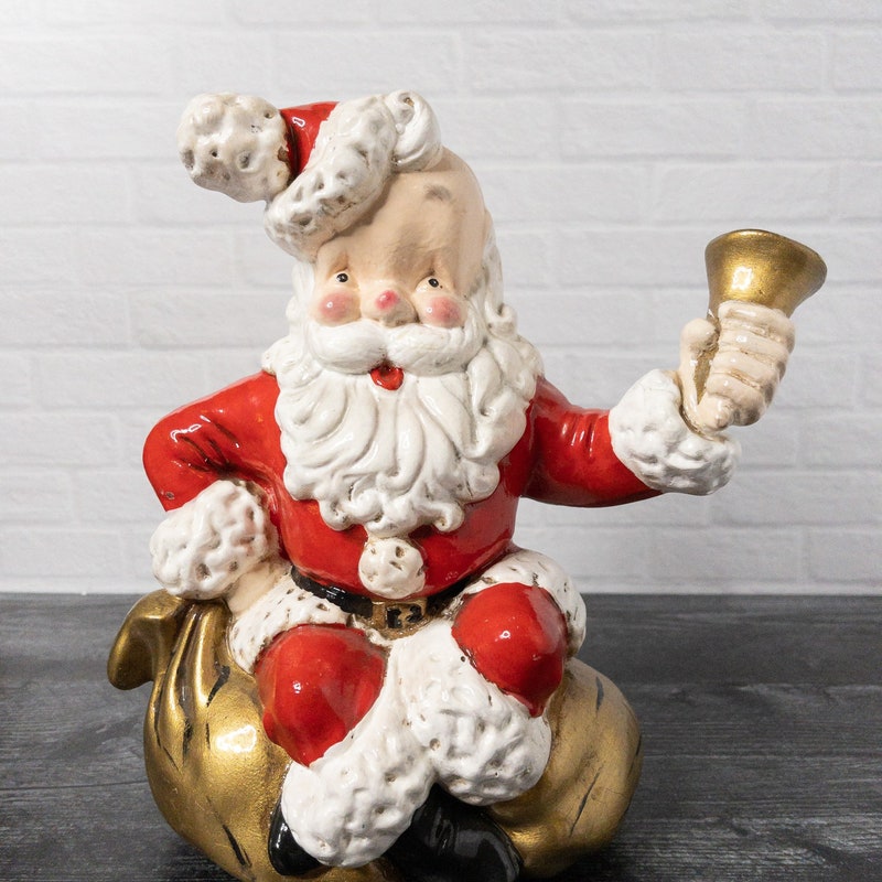 Ceramic Santa - Etsy