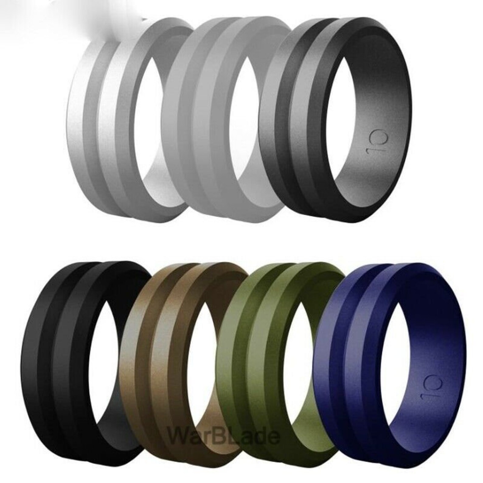Silicone Ring Band Rubber Men Women Flexible Clothes Jewellery - Etsy UK