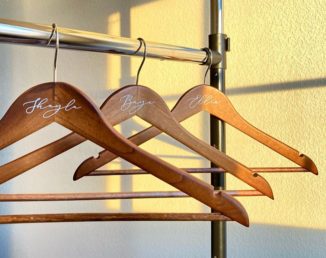 Personalized Hangers (SET OF 4) - Etsy
