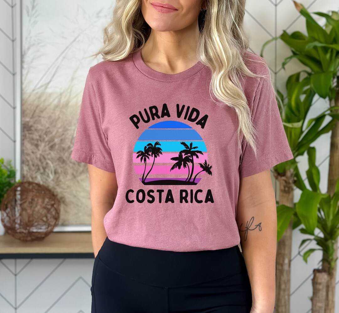 Travel T-shirt Pura Vida Costa Rica Unisex Men and Women's Tee World ...