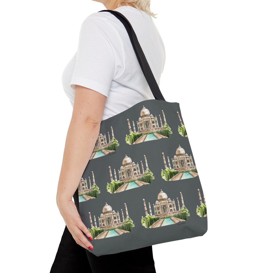 Taj Mahal Tote Bag India Travel Bag India Gift World Traveler Gift ...