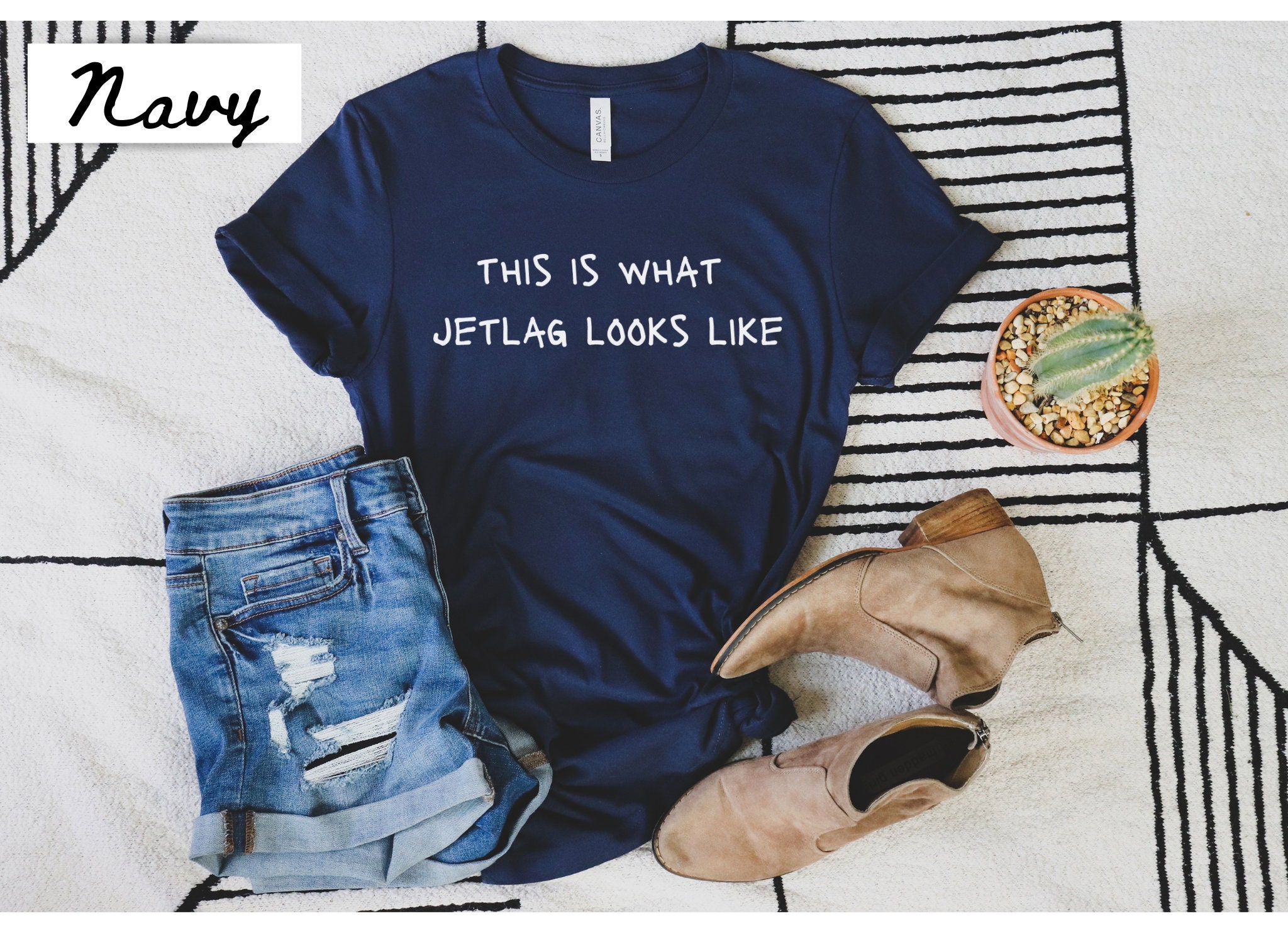 Travel T-shirt This is What Jetlag Looks Like Unisex Men and Women's ...