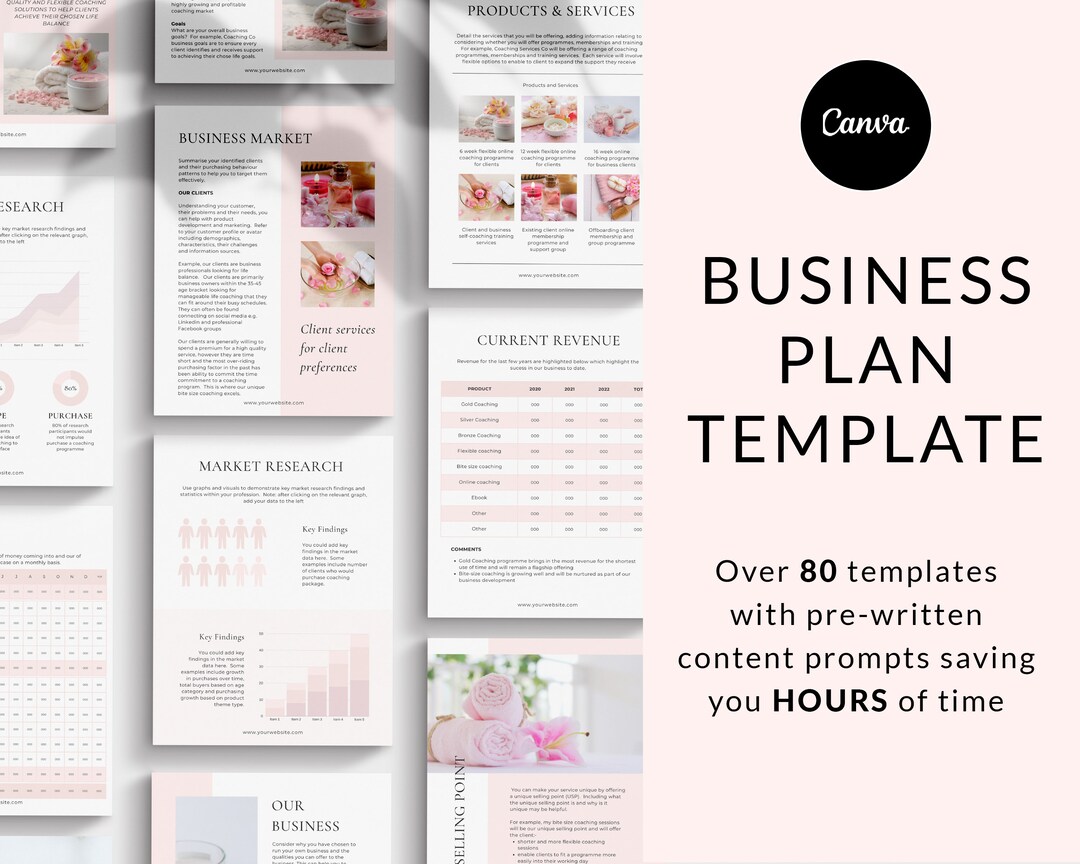 Small Business Plan Template, Small Business Planner Printable ...