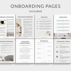 Coaching Client Welcome Packet, Client Onboarding Canva Template ...