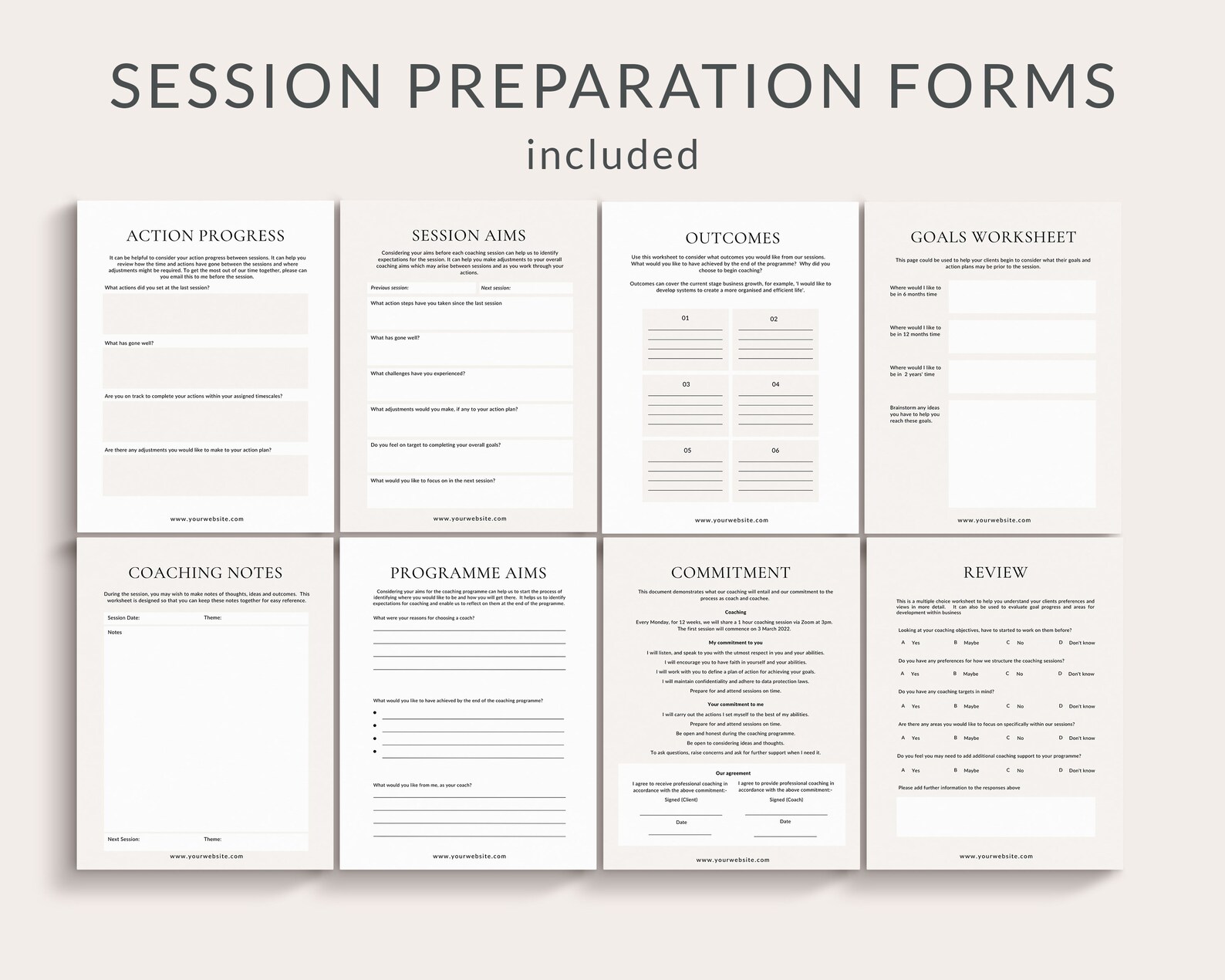 Coaching Business Forms, Coaching Intake Form, Client Intake Form ...