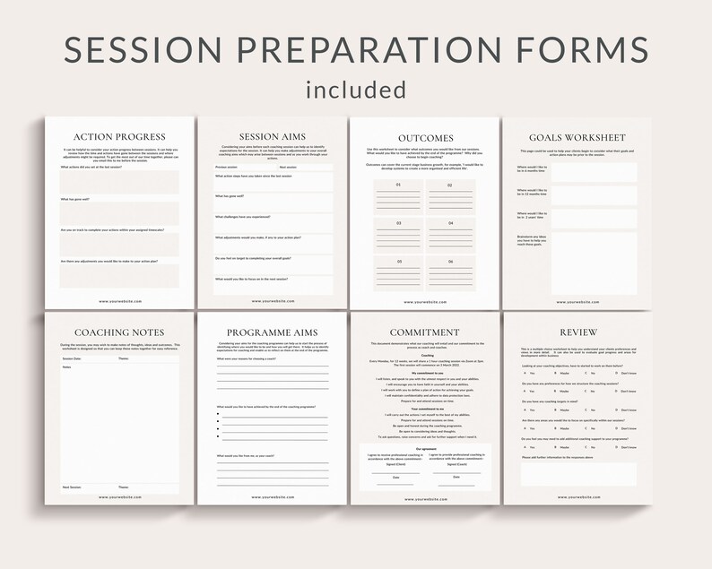 Coaching Business Forms, Coaching Intake Form, Client Intake Form ...