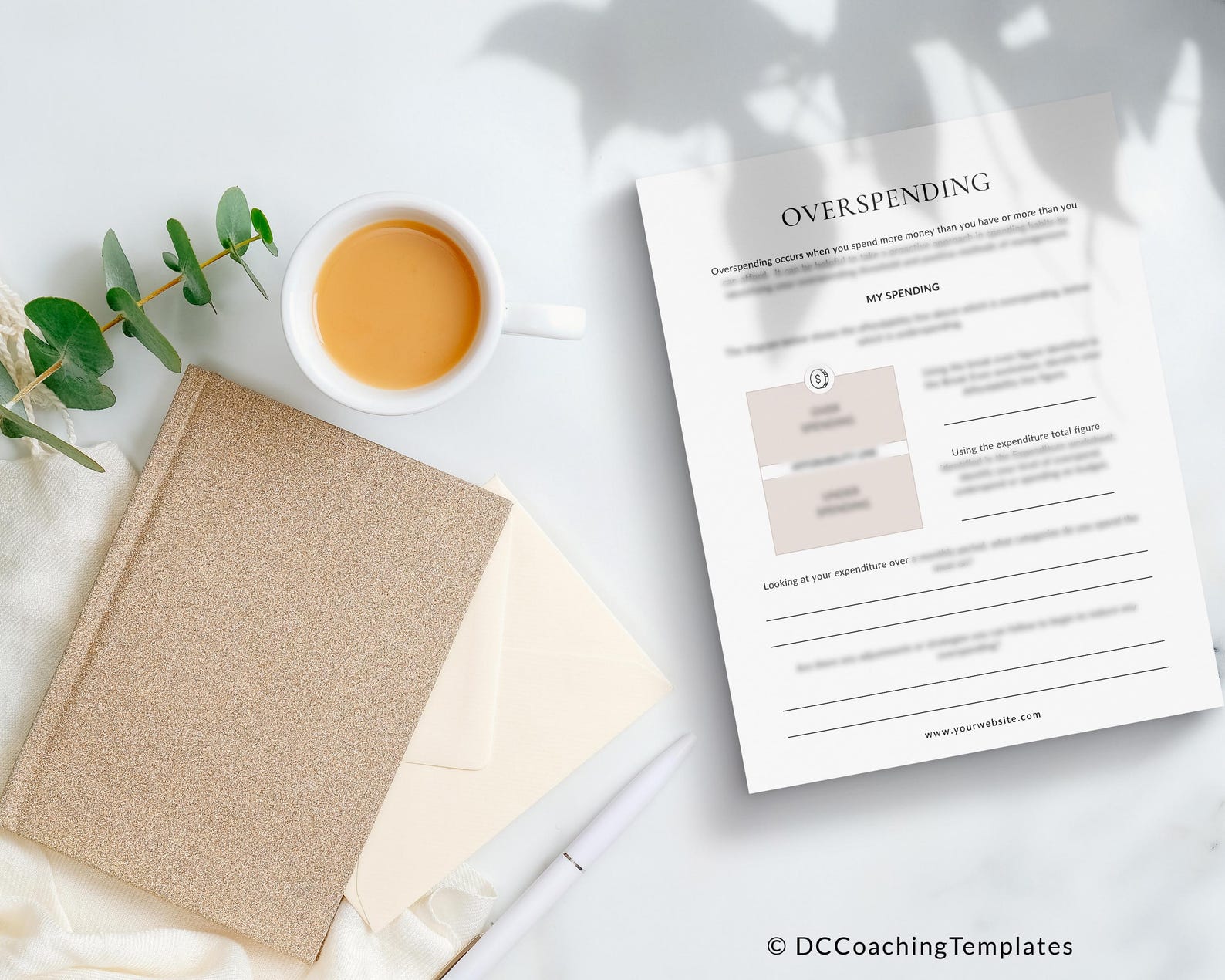 Financial Coaching Worksheet Templates, Finance Coach Canva Templates ...