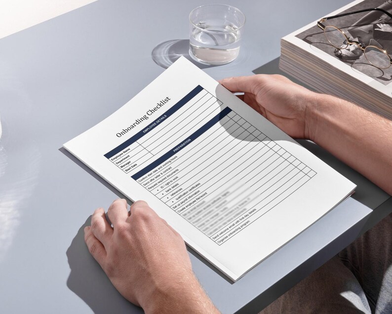 Employee Onboarding Checklist Template Word and Google Docs, New Hire ...
