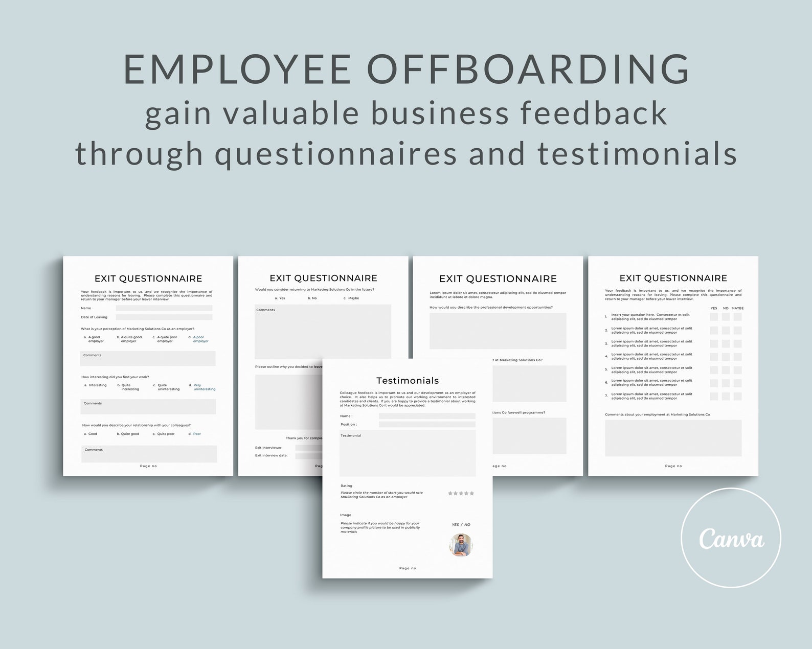 Employee Offboarding Packet, Employee Offboarding Checklist Template ...