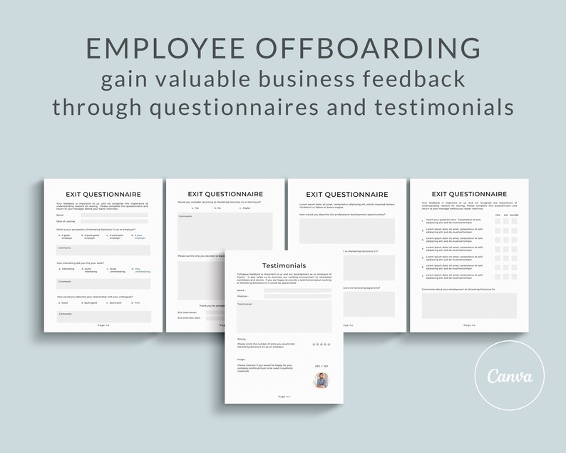 Employee Offboarding Packet, Employee Offboarding Checklist Template ...