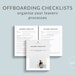 Employee Offboarding Packet, Employee Offboarding Checklist Template ...