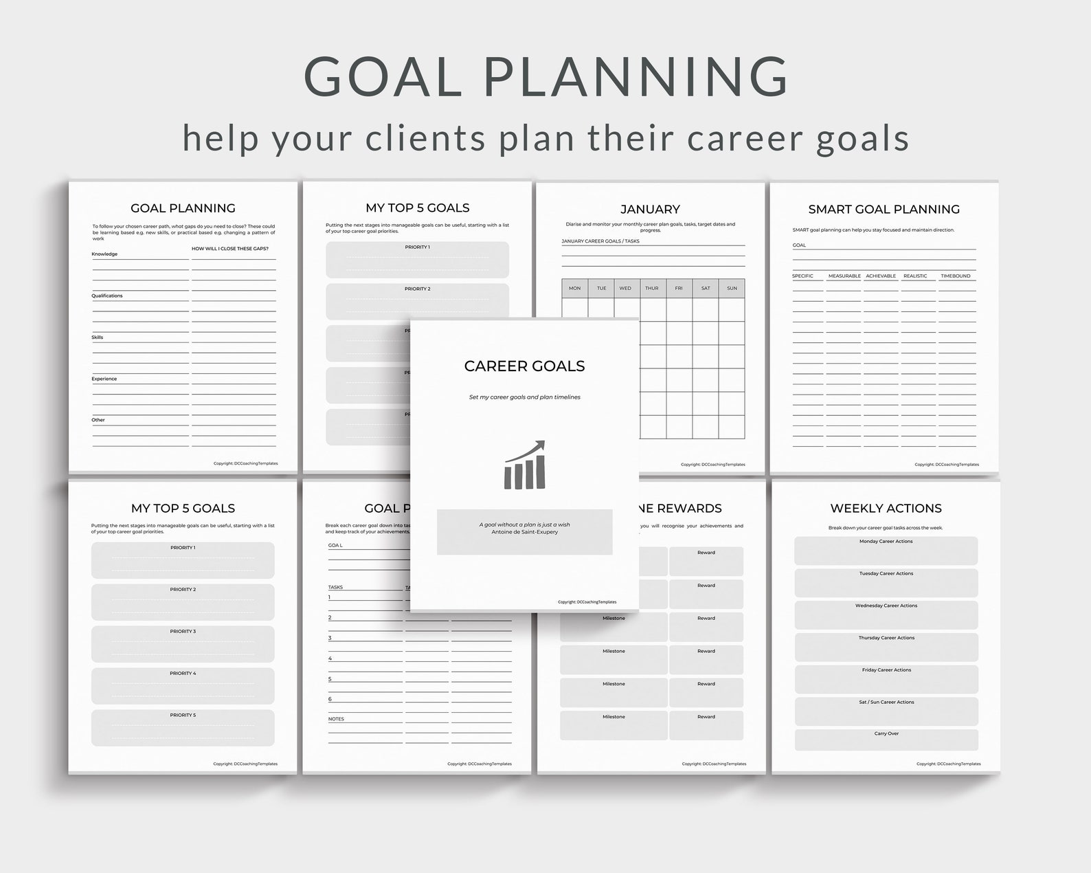 Career Planner Career Plan Template Career Planning Tools - Etsy