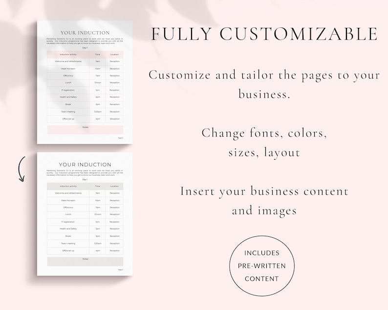 Employee Onboarding Template, HR Welcome Kit (canva Editable) - Etsy