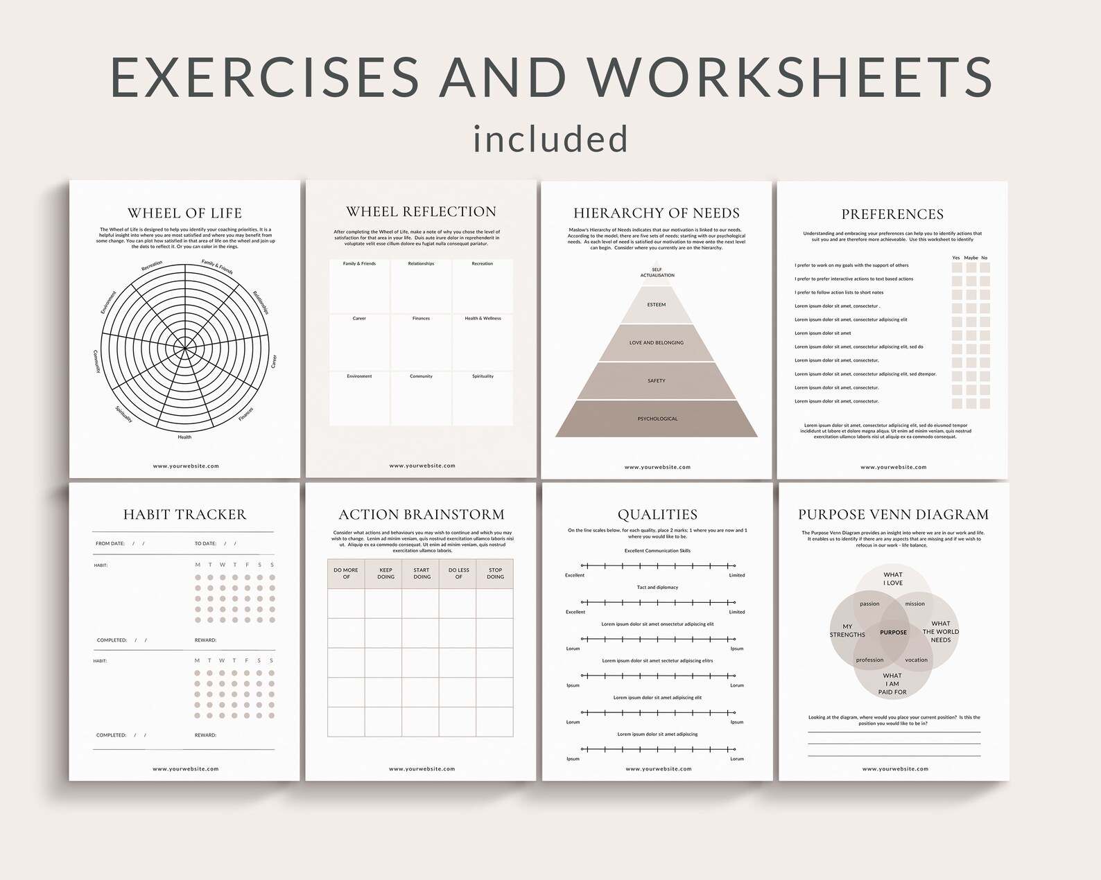 Coaching Worksheet Canva Templates Coaching Workbook Canva - Etsy