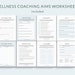 Wellness Coaching Worksheets Canva Templates, Wellness Business, Health ...