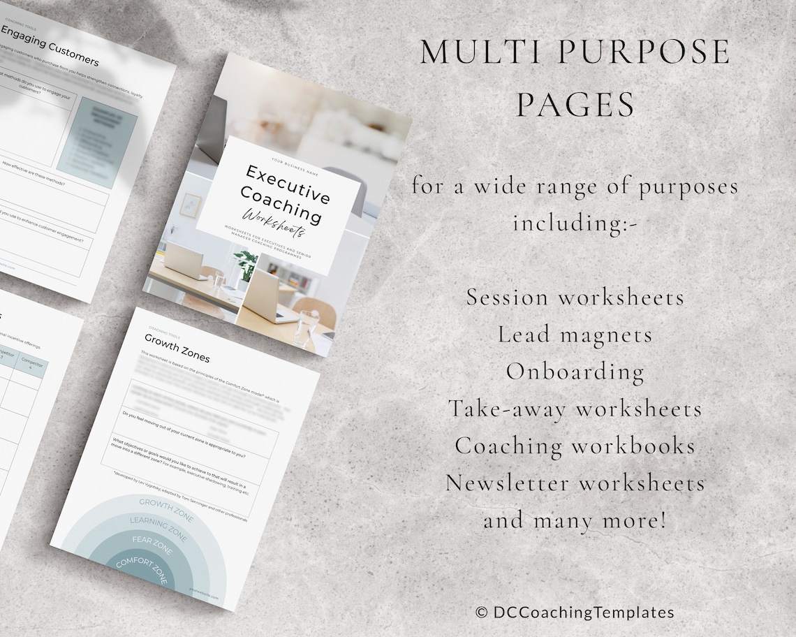 Executive Coaching Templates, Canva Templates, Leadership Coaching ...