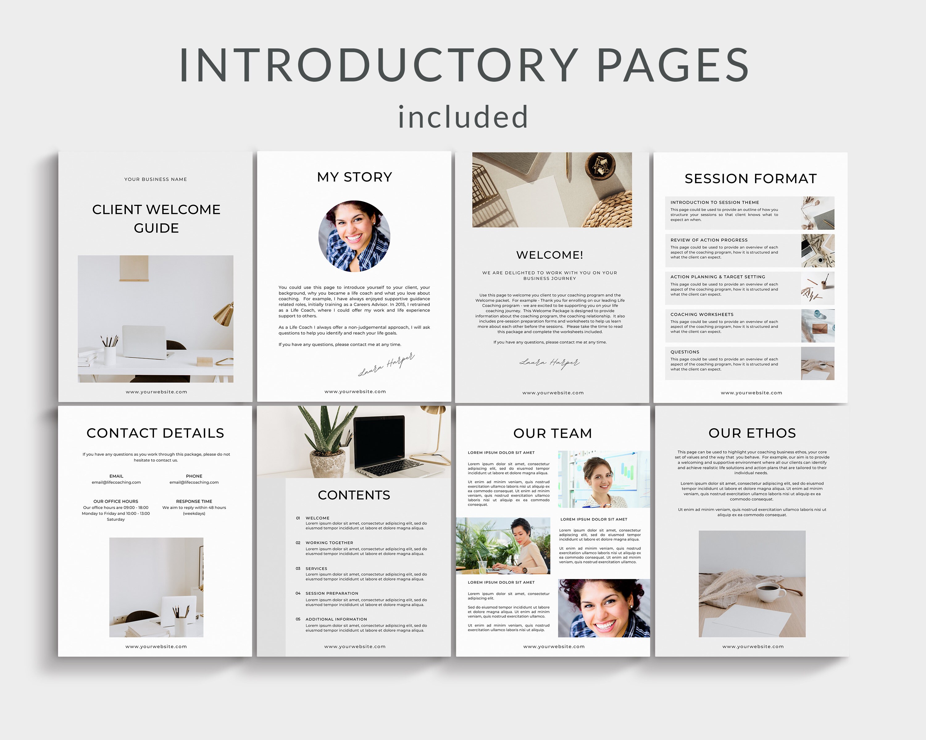 Coaching Client Welcome Packet, Client Onboarding Canva Template ...