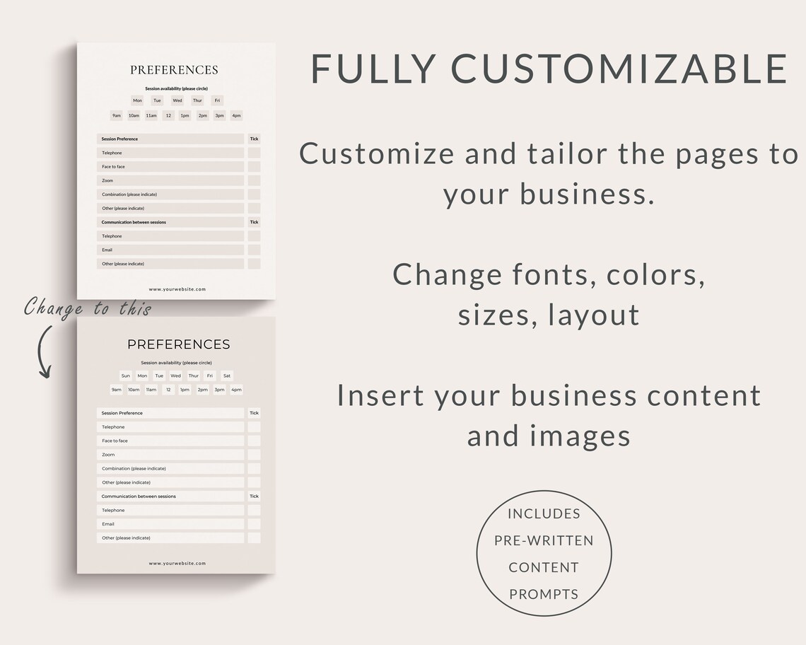 Coaching Business Forms, Coaching Intake Form, Client Intake Form ...