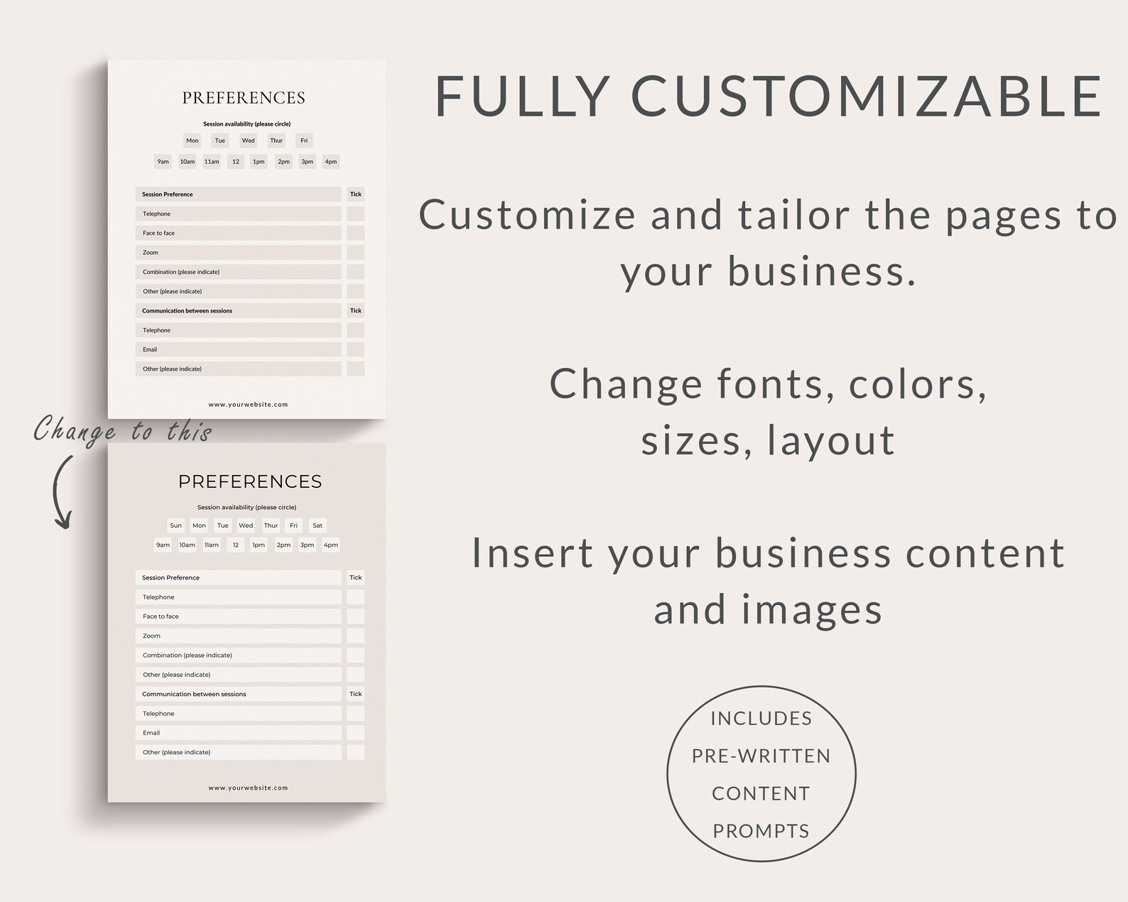 Coaching Business Forms, Coaching Intake Form, Client Intake Form ...