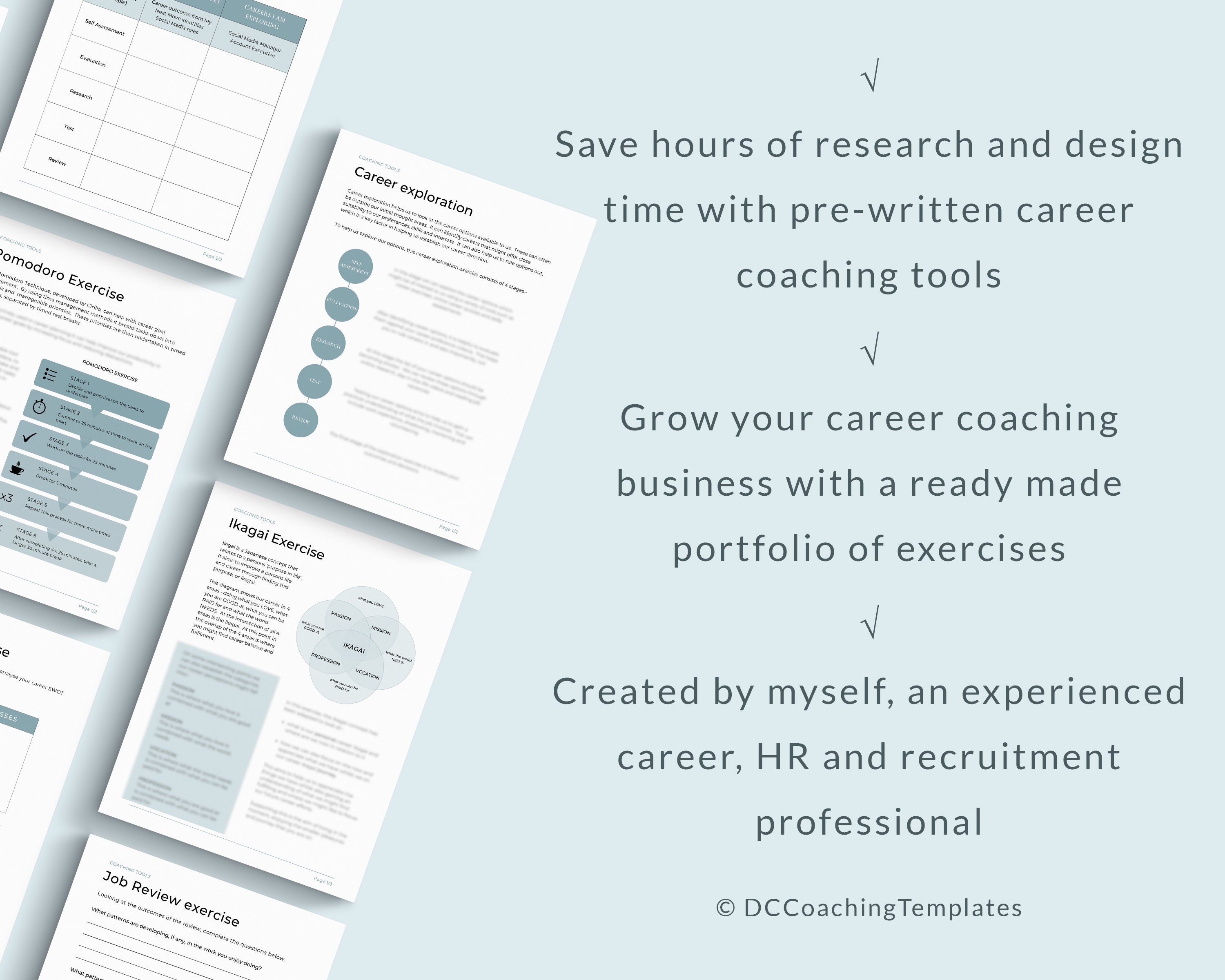 Career Coaching Worksheets PDF Printable, Career Coaching Toolkit ...