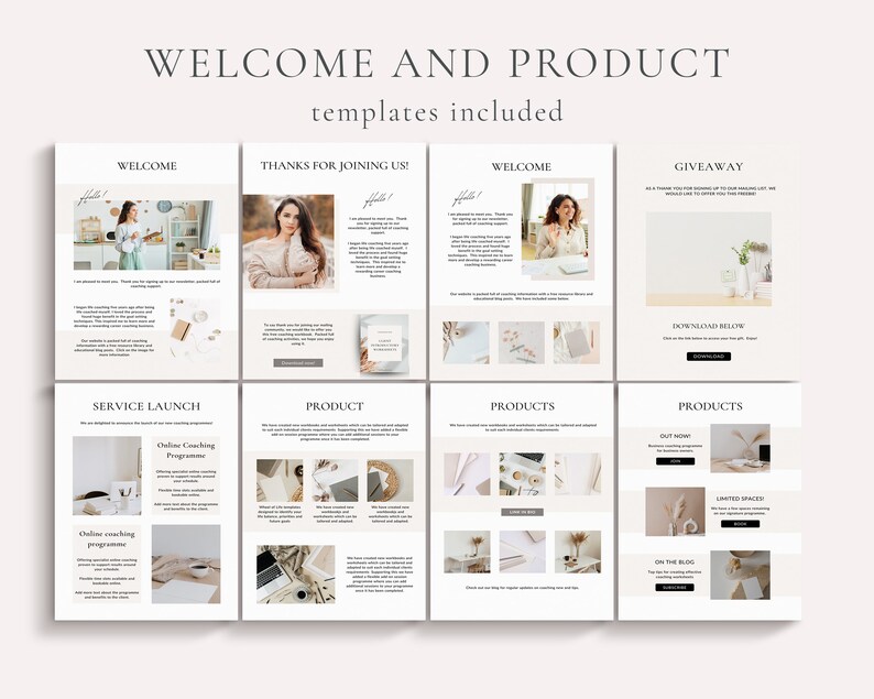 Email Marketing Template Bundle, Canva Template, Email Newsletter ...