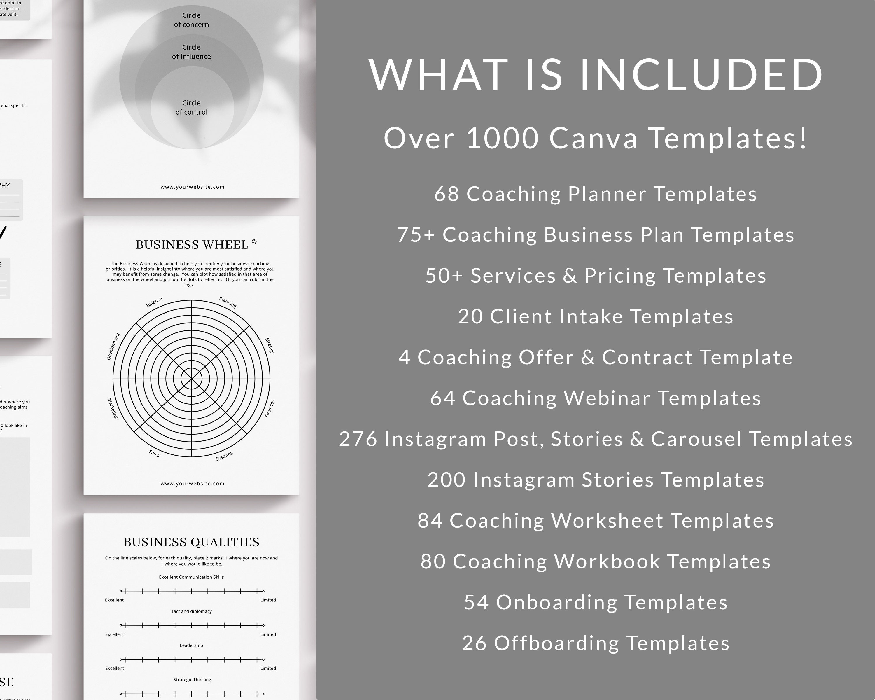 Business Coaching Templates Bundle, Canva Templates, Coaching Business ...