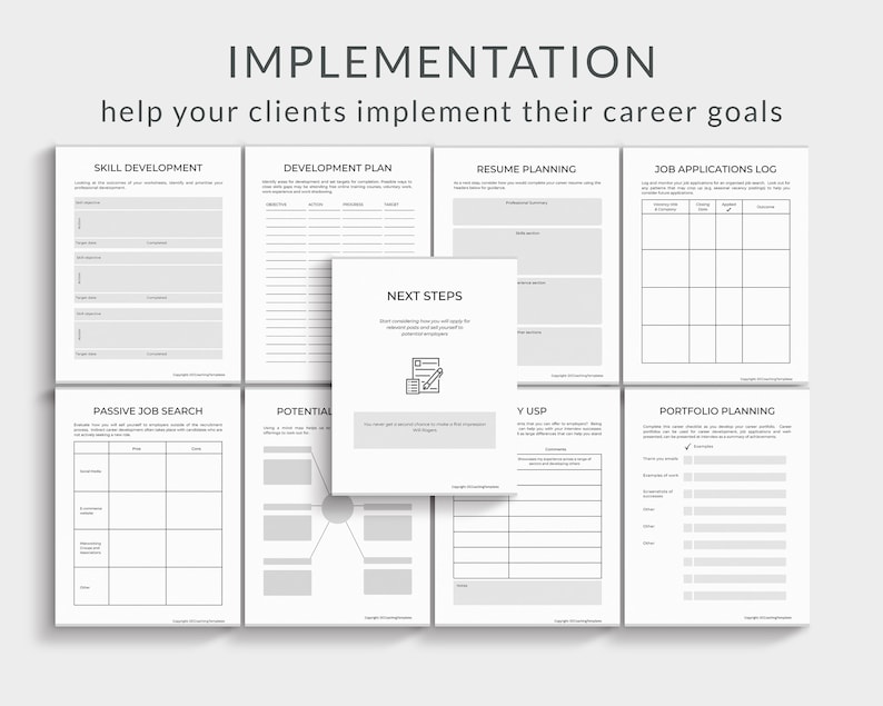 Career Planner, Career Plan Template, Career Planning Tools, Career ...