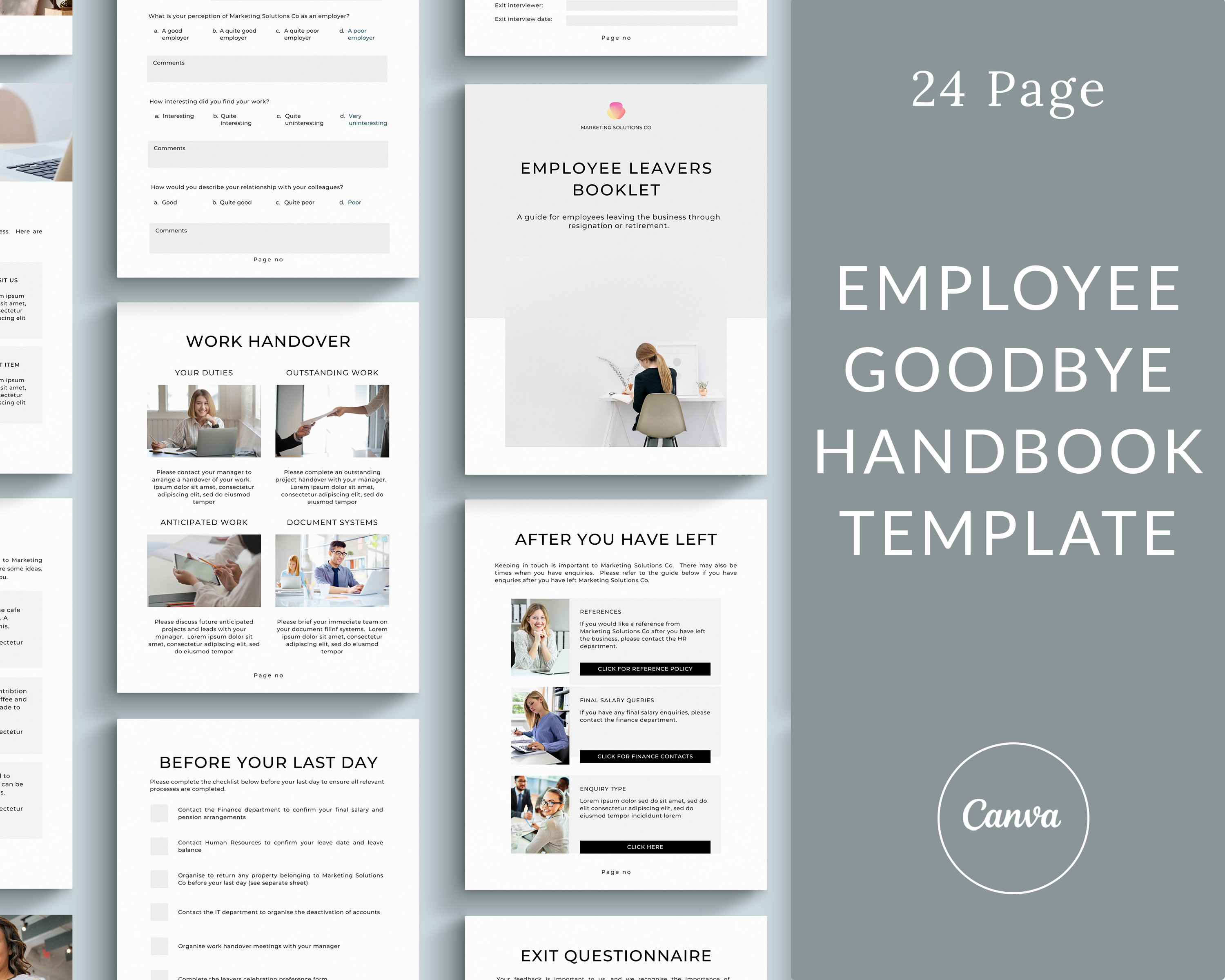 Employee Offboarding Packet, Employee Offboarding Checklist Template ...