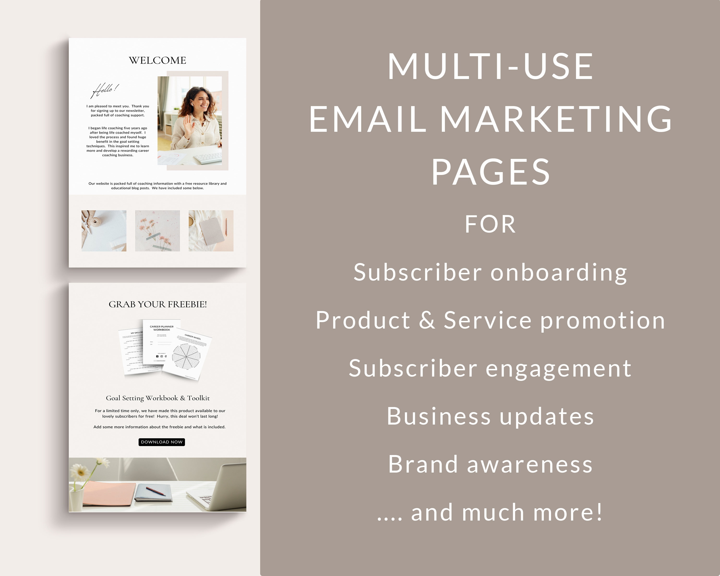 Email Marketing Template Bundle, Canva Template, Email Newsletter ...