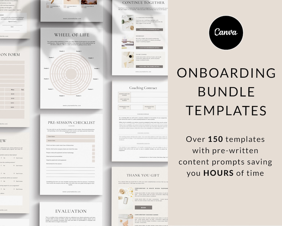 Coaching Client Onboarding Template Bundle, Coaching Onboarding, Client ...