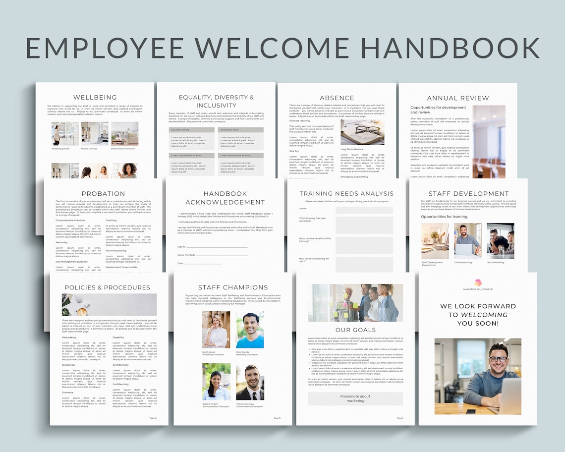 Employee Welcome Package Employee Onboarding Canva Template - Etsy UK