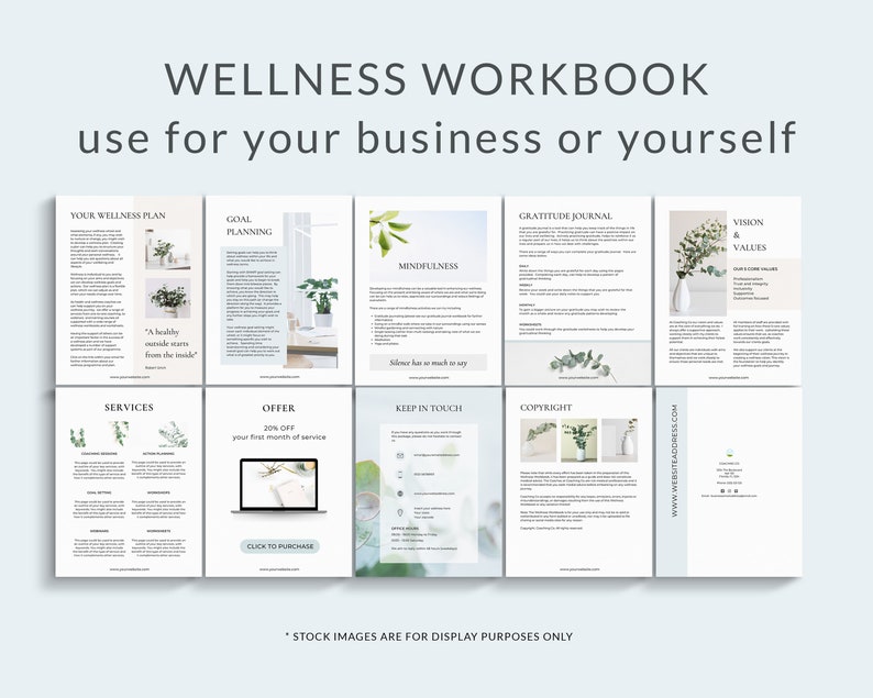 Health and Wellness Canva Template, Wellness Workbook Template, Wellness Ebook Template, Health ...