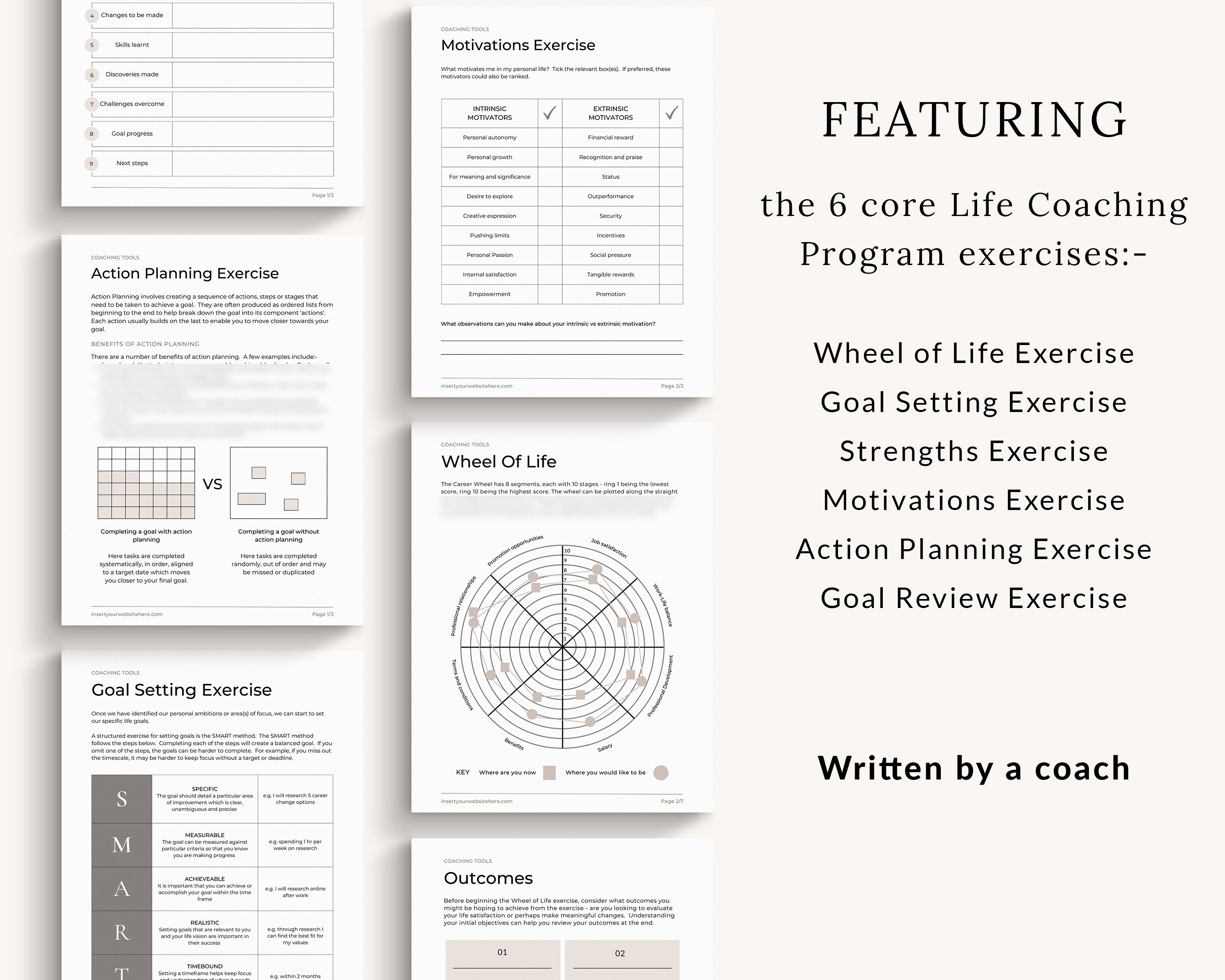 Life Coaching Exercise Bundle, Life Coaching Tools, Life Coaching ...