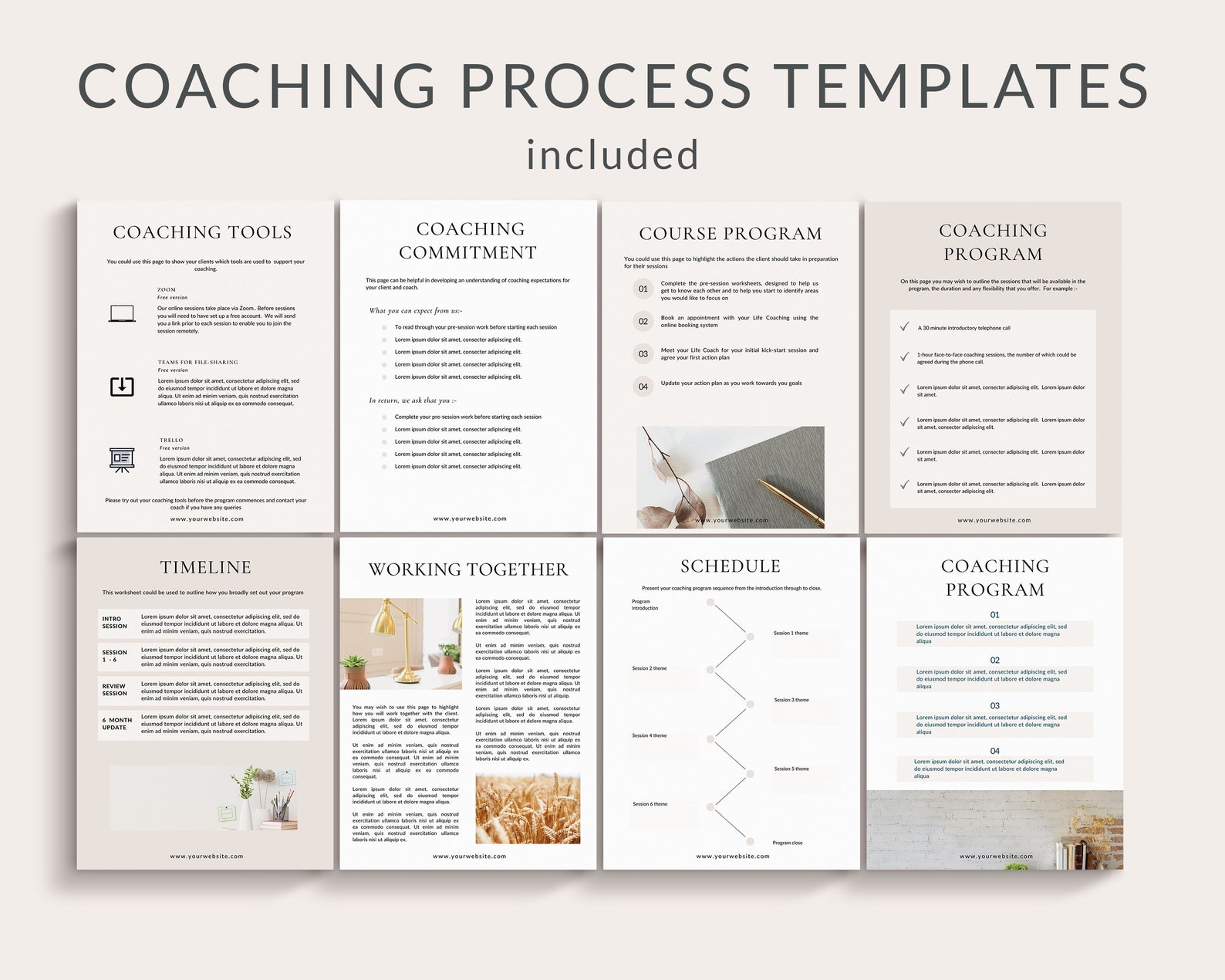Coaching Client Welcome Packet, Client Onboarding Template, Canva ...