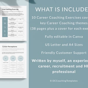 Career Coaching Tools: 10 Exercises Bundle, Canva Templates Workbook - Etsy